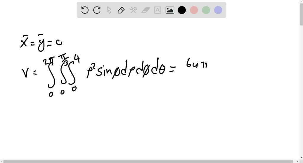 Use Spherical Coordinates Evaluate FHIv 4 DV Where SolvedLib