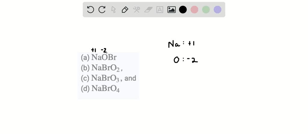 SOLVED:Assign oxidation numbers to each atom in the following: (a) Na ...