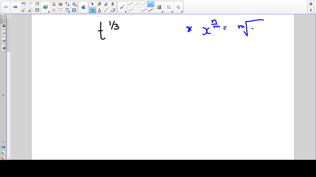 SOLVED:Convert the expression to radical notation. t^(2)/(3) SOLVED:Convert the expression to radical notation. t^(2)/(3)