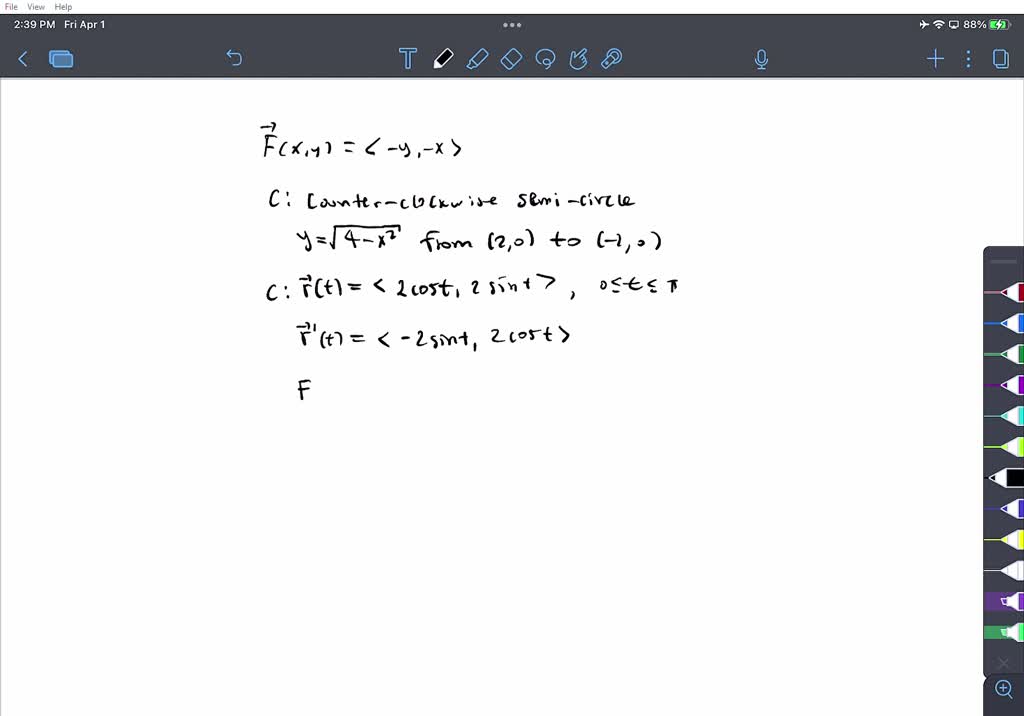 SOLVED:Find the work done by the force field 𝐅 on a particle moving along the given path. 𝐅(x, y ...