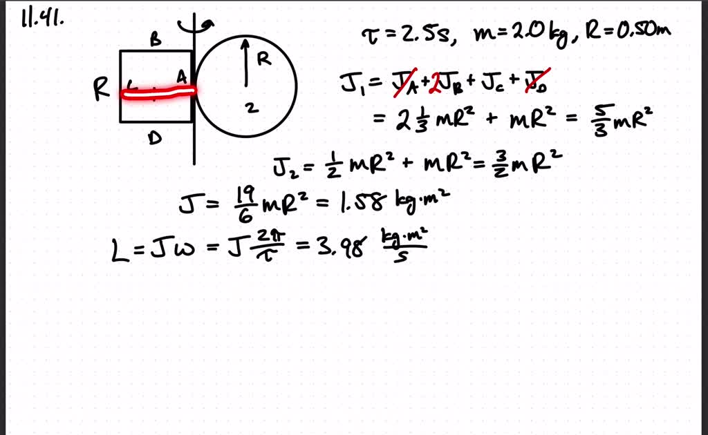 SOLVED:Angular Momentum of a Rigid Body Figure 11-45 shows a rigid ...