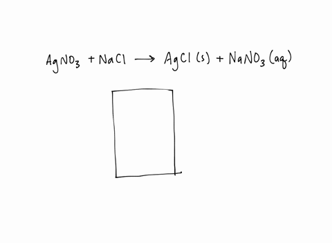SOLVED:Two aqueous solutions of AgNO3 and NaCl are mixed. Which of the following diagrams best ...