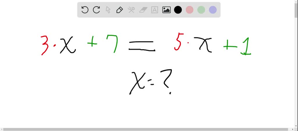 SOLVED:Write an example of an equation with variables on each side ...