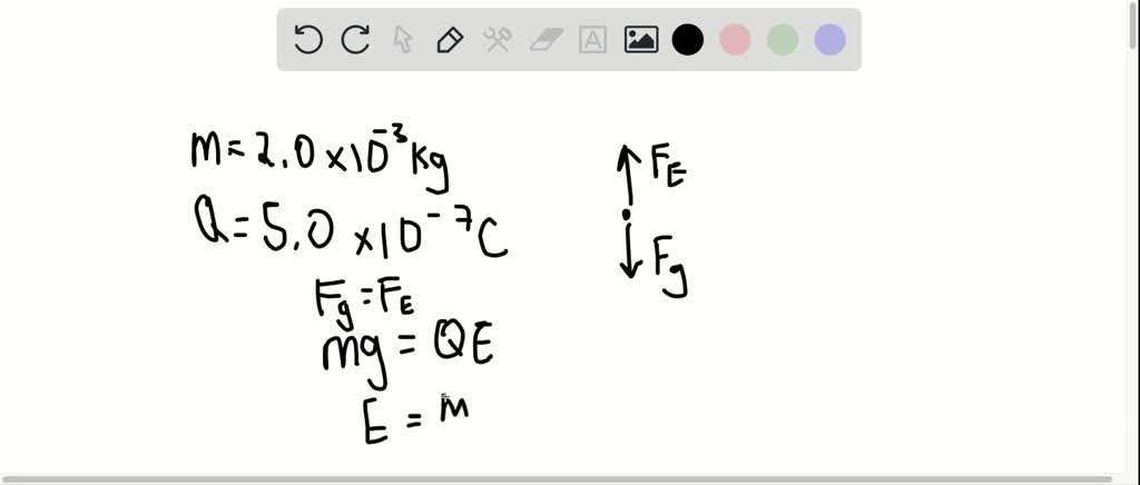 SOLVED:A small piece of cork whose mass is 2.0 g is given a charge of 5 ...