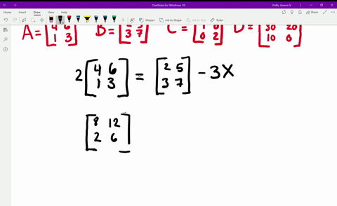 SOLVED:Solve the matrix equation for the unknown matrix X , or explain ...
