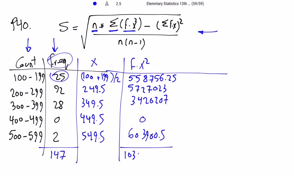 ⏩SOLVED:Refer to the frequency distribution in the given exercise… | Numerade
