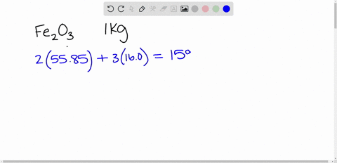 SOLVED:The chemical formula for rust can be re by Fe2 O3. How many ...