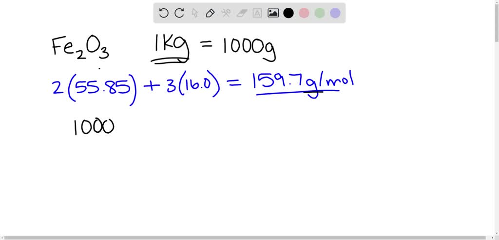 SOLVED:The chemical formula for rust can be re by Fe2 O3. How many ...