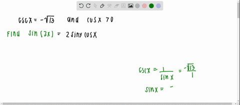 SOLVED:Use the double-angle identities to answer the following ...