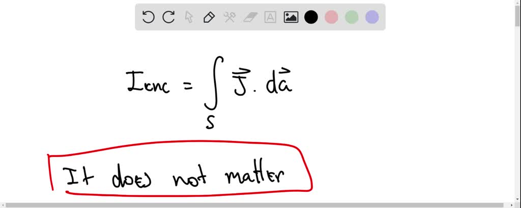 SOLVED:In calculating the current enclosed by an amperian loop, one ...