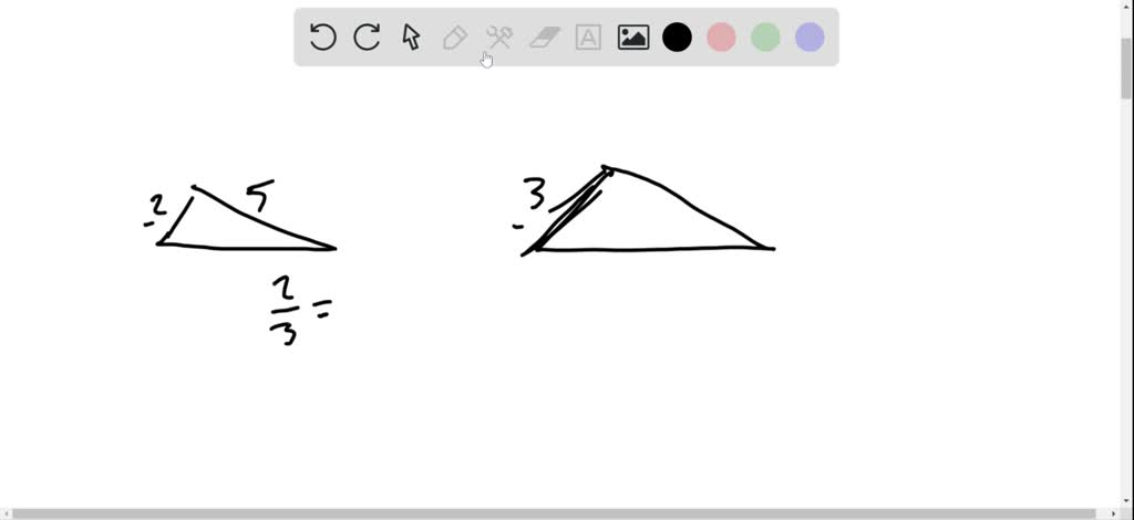 SOLVED:The two triangles shown are similar. Find the missing length. (FIGURE CAN'T COPY)