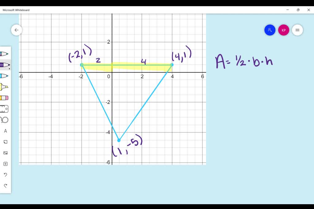⏩SOLVED:Calculate the area of the triangle formed by the vertices ...