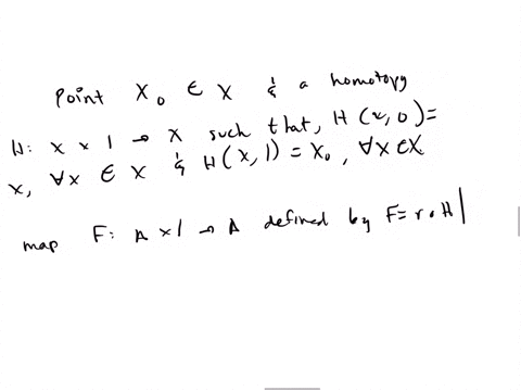 Show that a retract of a contractible space is contractible. | Numerade