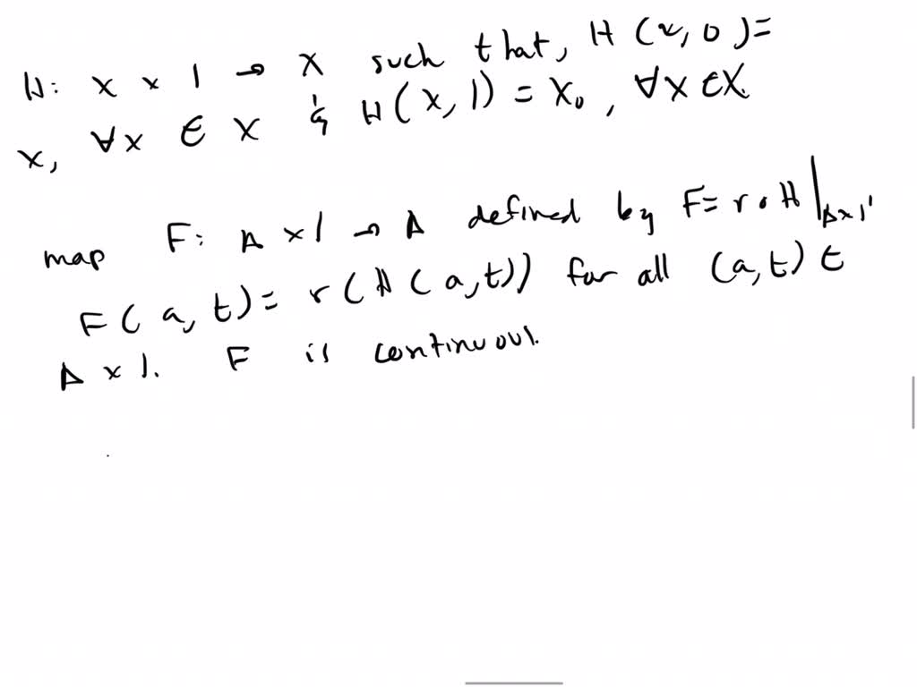 Show that a retract of a contractible space is contractible. | Numerade