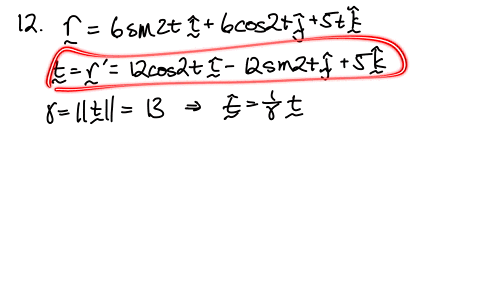SOLVED:Find \mathbf{T}, \mathbf{N}, and \kappa for the space curves in Exercises 9-16 \mathbf{r ...