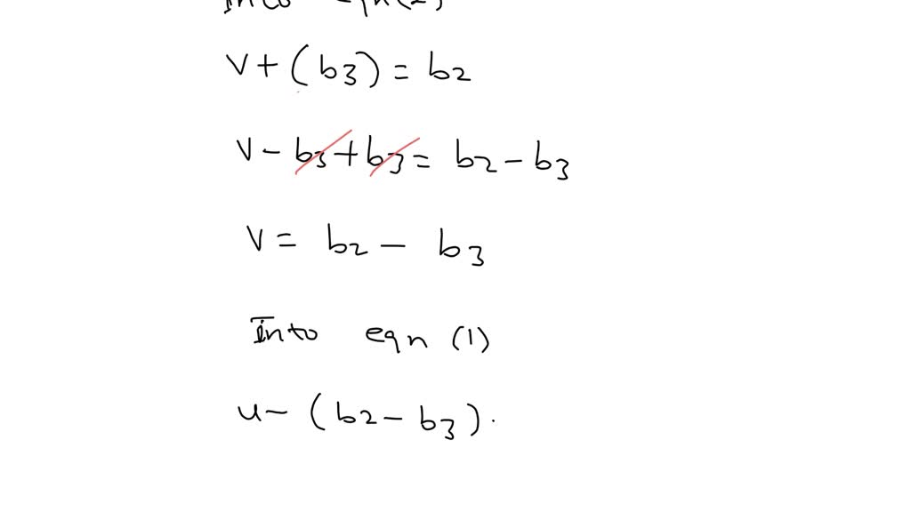 Solve to find a combination of the columns that equals b : Triangular system u-v-w =b1 v+w =b2 w ...