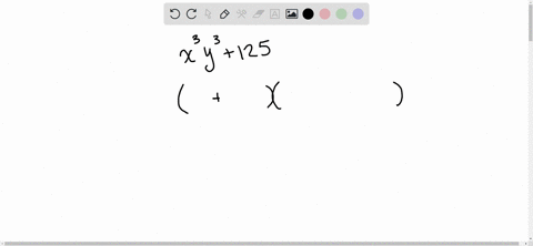 ⏩SOLVED:Factor completely. x 3 y 3+125 | Numerade