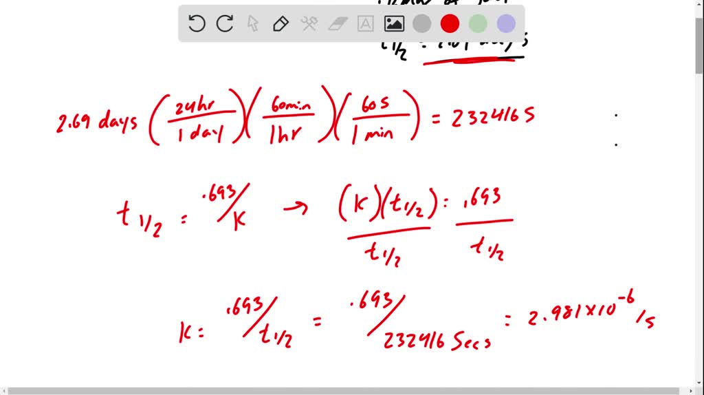 SOLVED Gold 198 Has A Half life Of 2 69 D What Is The Activity in