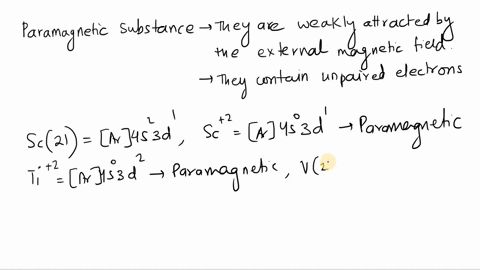 SOLVED:(a) In the first transition series (in row four of the periodic ...