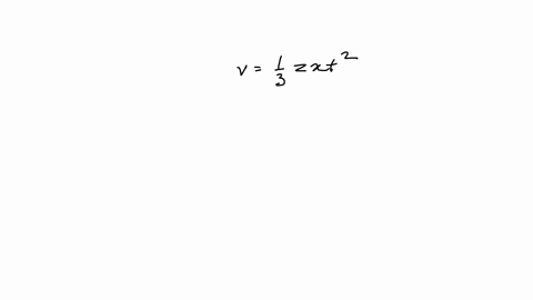 ⏩SOLVED:Consider the equation v=(1)/(3) z x t^2 . The dimensions of… | Numerade