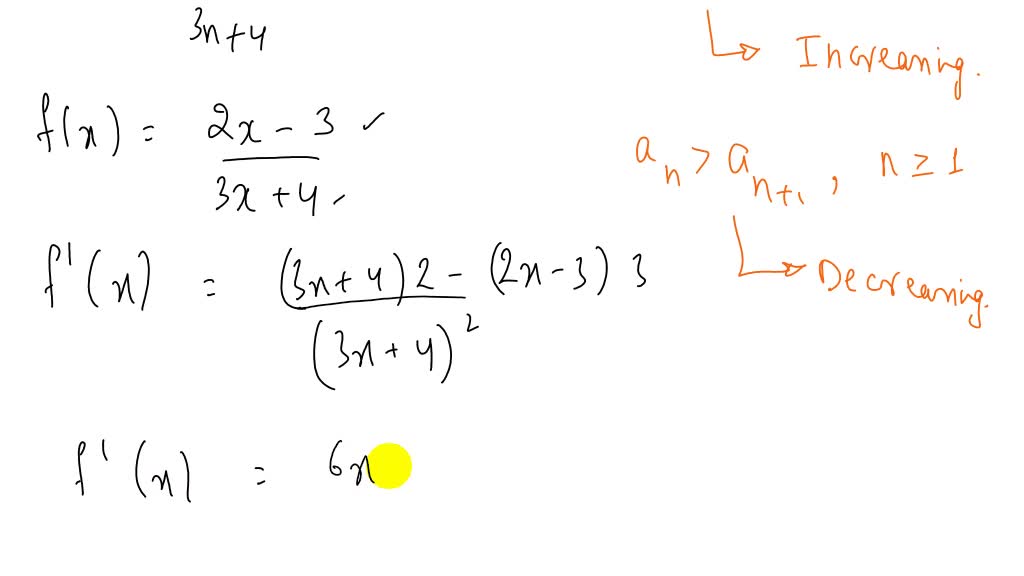 Video Solution 72 78 Determine Whether The Sequence Is Increasing Decreasing Or Not Monotonic