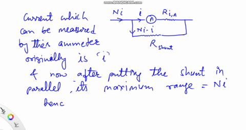 To extend the useful range of an ammeter, a shunt resistor,...