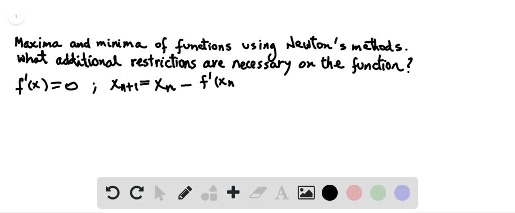 SOLVED:Describe and implement Newton's method for computing the roots ... SOLVED:Describe and implement Newton's method for computing the roots ...