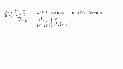 SOLVED:19-24= Explain, using Theorems 4,5,6, and 8, why the function is continuous at every ...