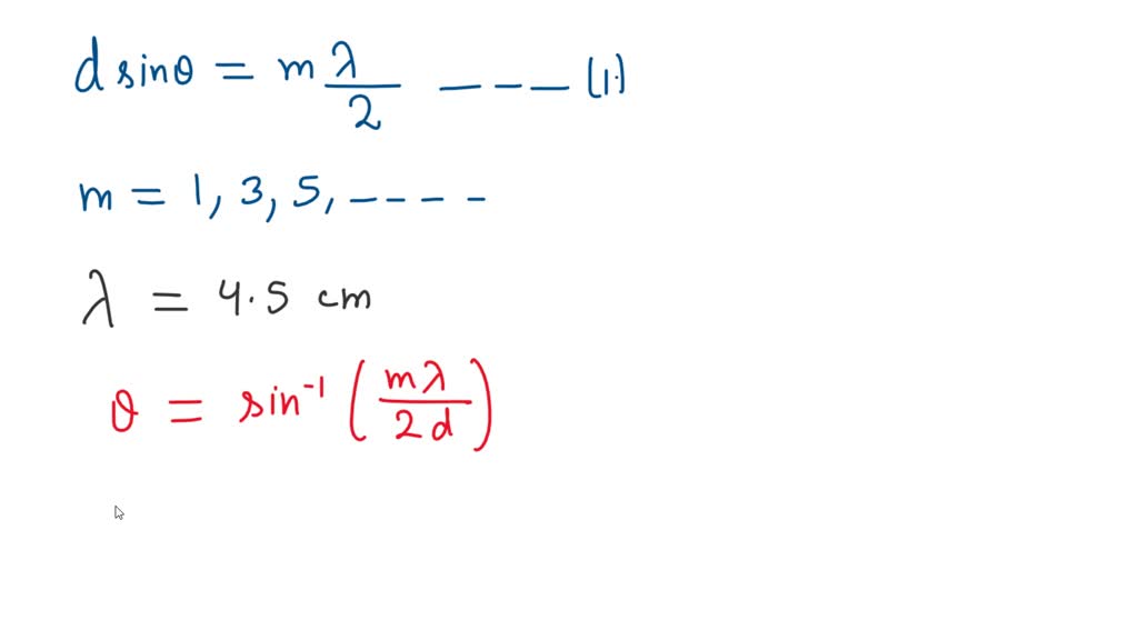 SOLVED:(II) Water waves having parallel crests 4.5 cm apart pass ...