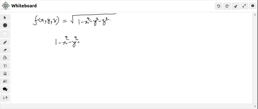 Solved State The Largest Possible Domain Of Definition Of The Given Function F F X Y Z 1