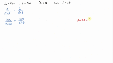 ⏩SOLVED:Use the given measurements to solve the following triangle.… | Numerade