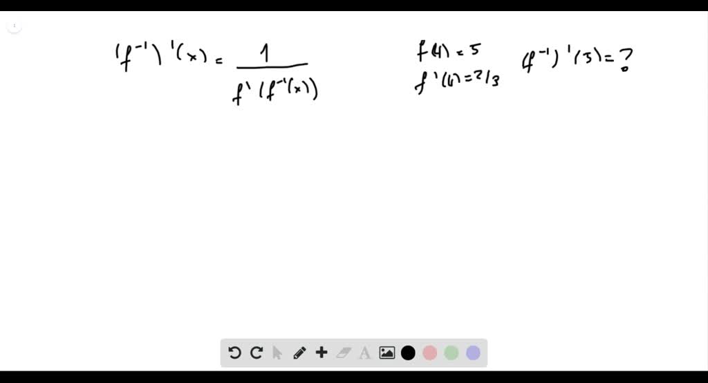  1 Point Suppose F Is A One to one Differentiable F SolvedLib
