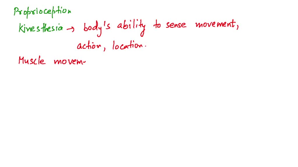 SOLVED:Define proprioception. SOLVED:Define proprioception.