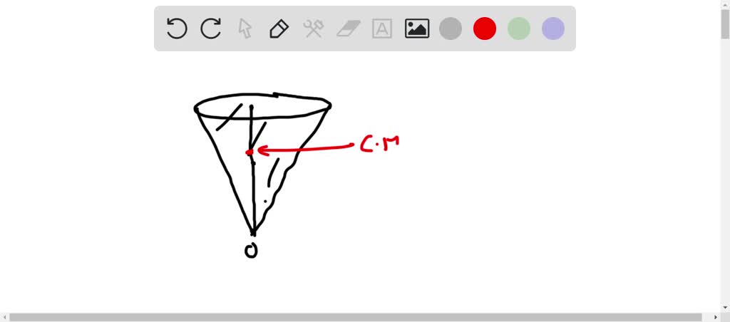 SOLVED:Centre of gravity of a right circular solid cone from its vertex ...