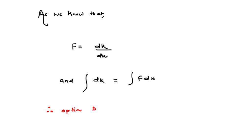 SOLVED:Statement-1: For the given graph force (F) versus distance (x ...