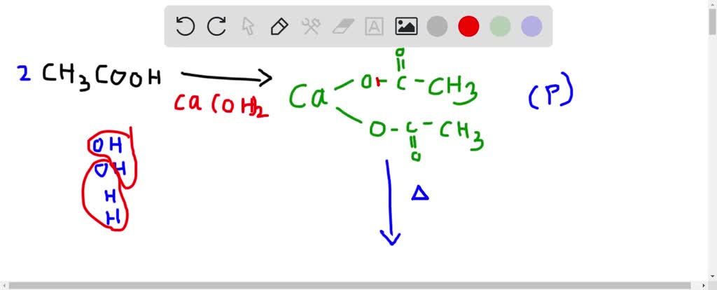 SOLVED:The end product R in the following sequence of chemical reaction ...