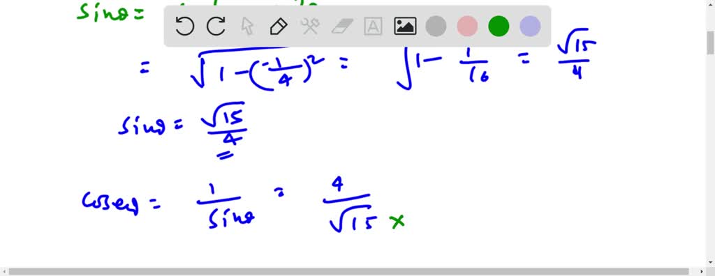 SOLVED:Find \theta for each of the given trigonom…