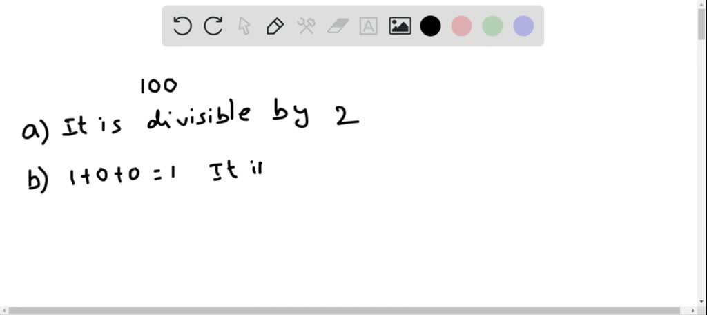 SOLVED:Determine if the number is divisible by a. 2 b. 3 c. 5 d. 10. 100