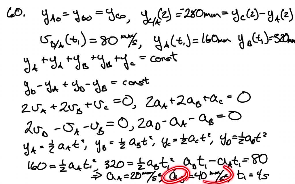 The system shown starts from rest, and the length of the upper cord is ...