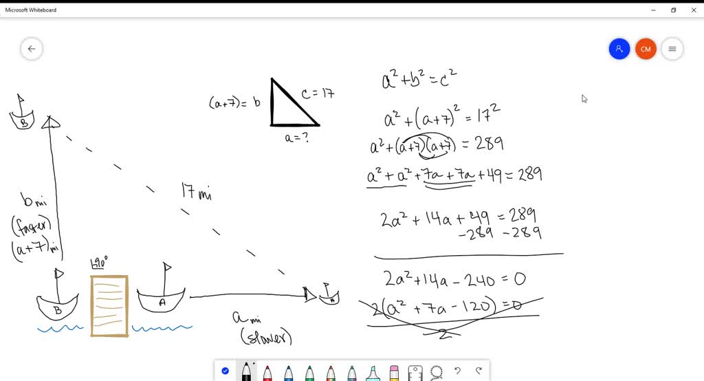 SOLVED:Two boats travel at right angles to each other after leaving the ...