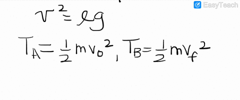 SOLVED: The sphere at A is given a downward velocity 𝐯0 and swings in a ...