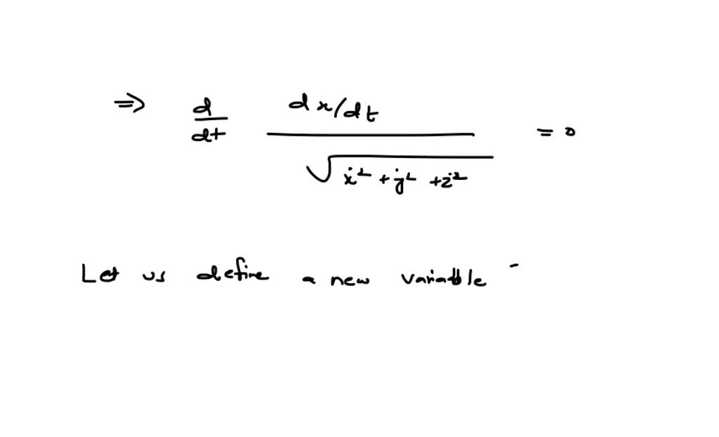Prove That The Shortest Distance Between Two Points Is A Straight Line Show That The Necessary