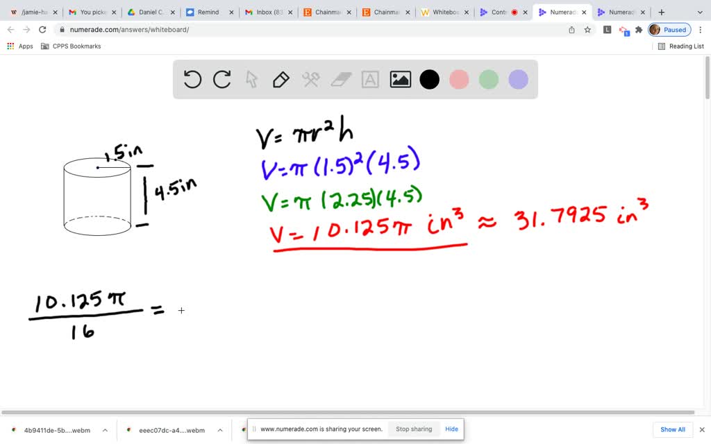 SOLVED:What is the volume of the tin can? If it contains 16 oz of green ...