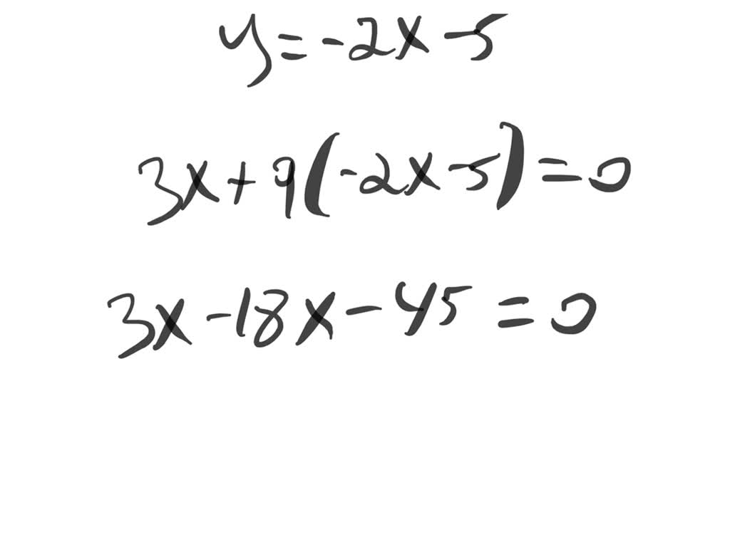 SOLVED Solve Each System By Substitution 4 X 2 Y 10 3 X 9 Y 0
