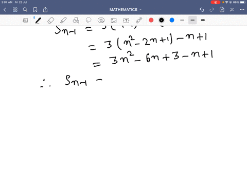 SOLVED:If the sum of n terms of an AP be 3 n^2-n, then find its first ...