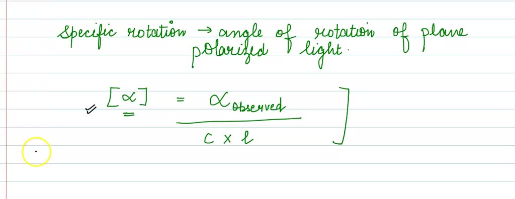 SOLVED:Specific rotation of equilibrium mixture of the three forms of ...