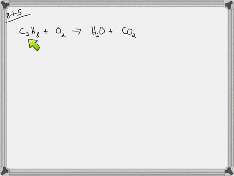 SOLVED:The burning of propane (C3 H8) with oxygen (O2) produces water (H2 O) and carbon dioxide ...