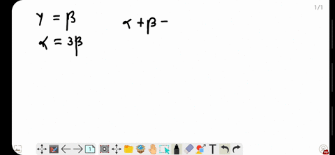 ⏩SOLVED:Refer to the triangle in the drawing. If γ=βand α=3 β, find ...