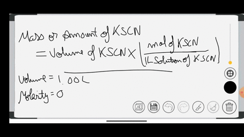 SOLVED:The substance KSCN is frequently used to test for iron in ...