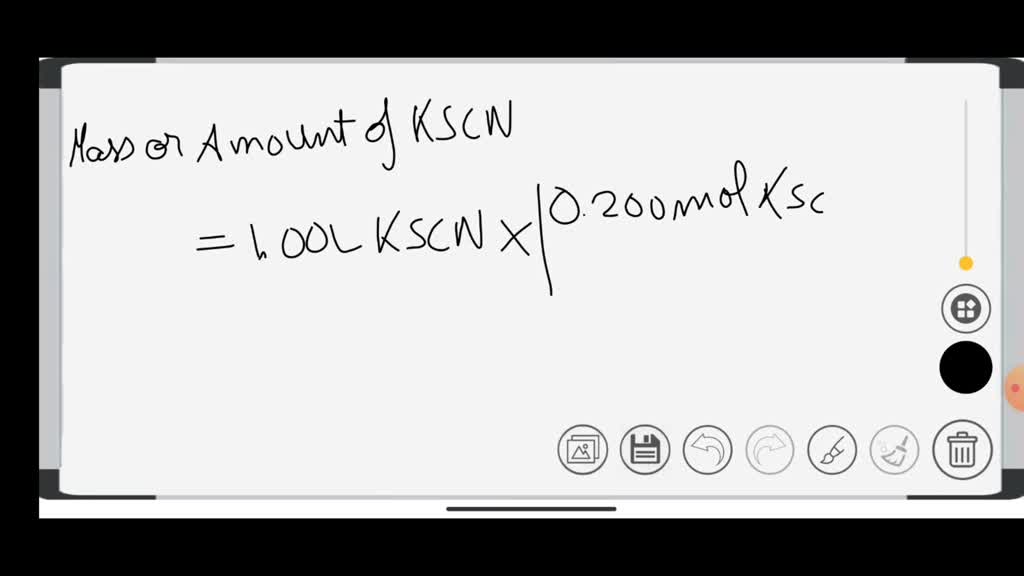 SOLVED:The substance KSCN is frequently used to test for iron in ...